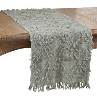 Fringe Waffle Weave Runner: Natural / 16"x90" – La Cuisine